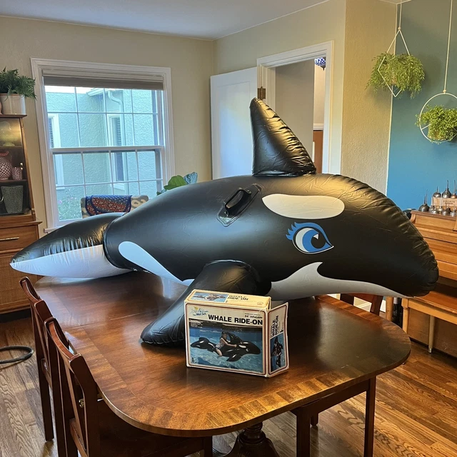 VTG 1985 INTEX The Wet Set 84” Inflatable Whale Ride-on Pool Toy - New ...