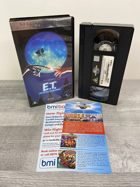 ET THE EXTRA-TERRESTRIAL Retro VHS 2002 E.T Special Edition Video Tape ...