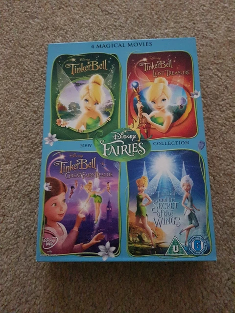 DISNEY FAIRIES TINKERBELL 4 Movie Dvd Collection, £4.00 - PicClick UK