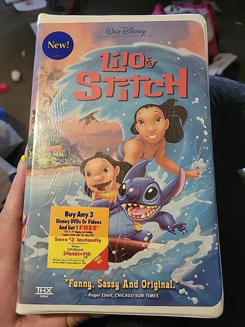 LILO & STITCH Walt Disney Pictures Animation Movie 2002 VHS Clamshell ...