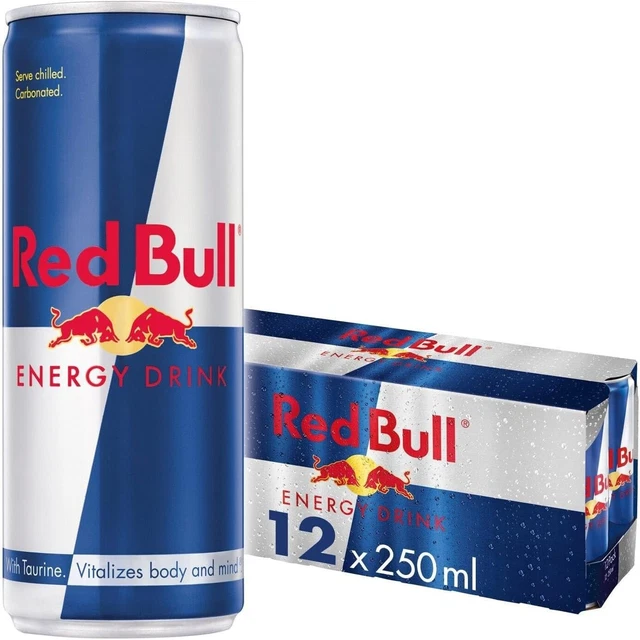 RED BULL ENERGY DRINK CLASSIC, 12 x 250ml £14.97 - PicClick UK