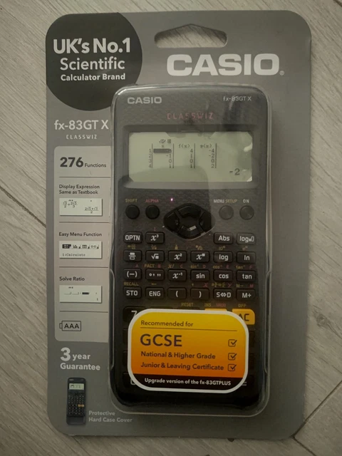 CASIO FX83GTX Scientific Calculator with 276 Functions - Black £9.00 ...