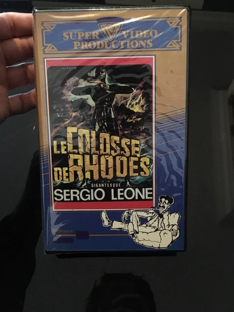 VHS, VIDEO CASSETTE, K7: THE COLOSSUS OF RHODES, Sergio Leone, Concini ...