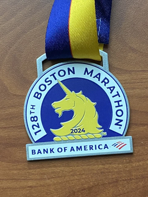 2024 BOSTON MARATHON Medal 128th Marathon 4/15/2024 B.A.A. $109.67 ...