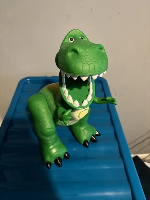 DISNEY STORE REX Toy Story Interactive Talking Figure T-Rex Dinosaur 14 ...