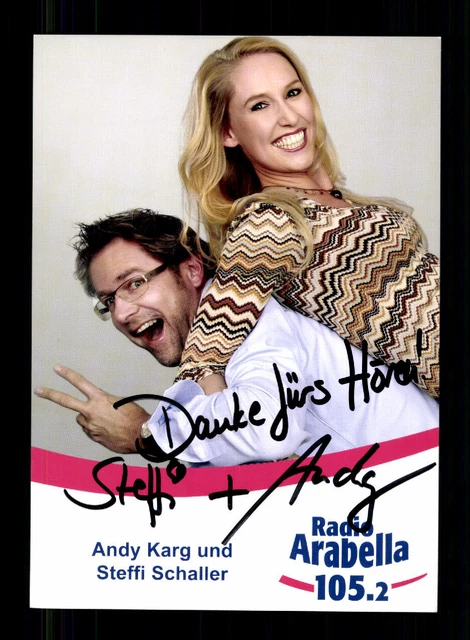ANDY KARG UND Steffi Schaller Radio Arabella Original Signiert + F ...