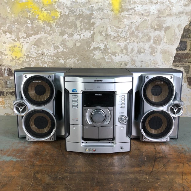 SONY MHC GX25 STEREO System 3 CD Changer Cassette Deck Player Recorder ...