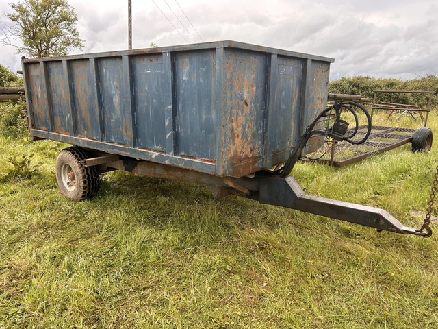 WEBCOX SINGLE AXLE Grain Trailer 6 Ton Ideal Horse Muck Trailer Suit ...