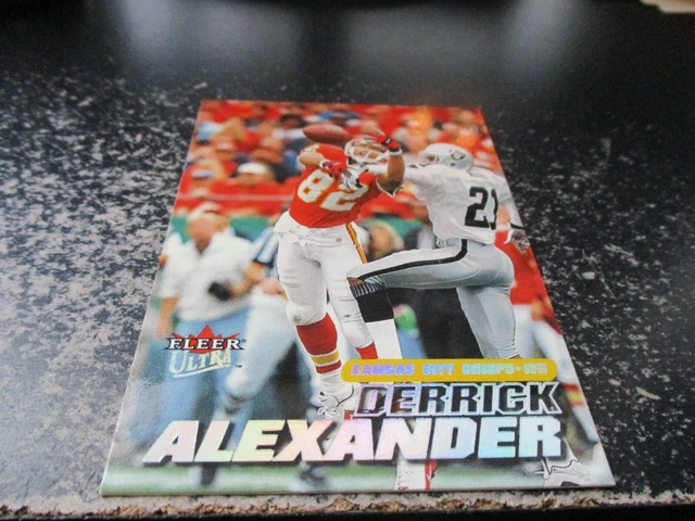 DERRICK ALEXANDER (KANSAS city chiefs - wr) 2001 fleer ultra CARTE #39 ...