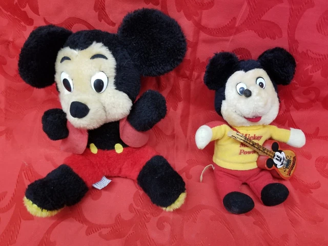 VINTAGE KNICKERBOCKER MICKEY Mouse Power Plush Ganz Plush Walt Disney ...