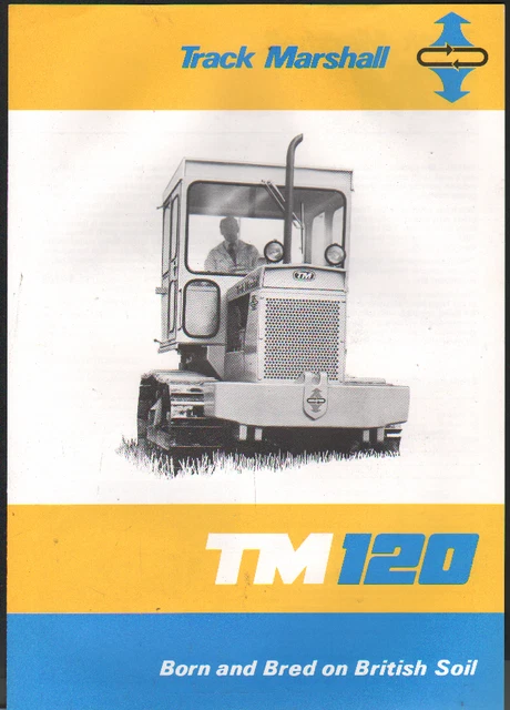 TRACK MARSHALL &TM120& Crawler Tractor Brochure Leaflet £7.50 - PicClick UK