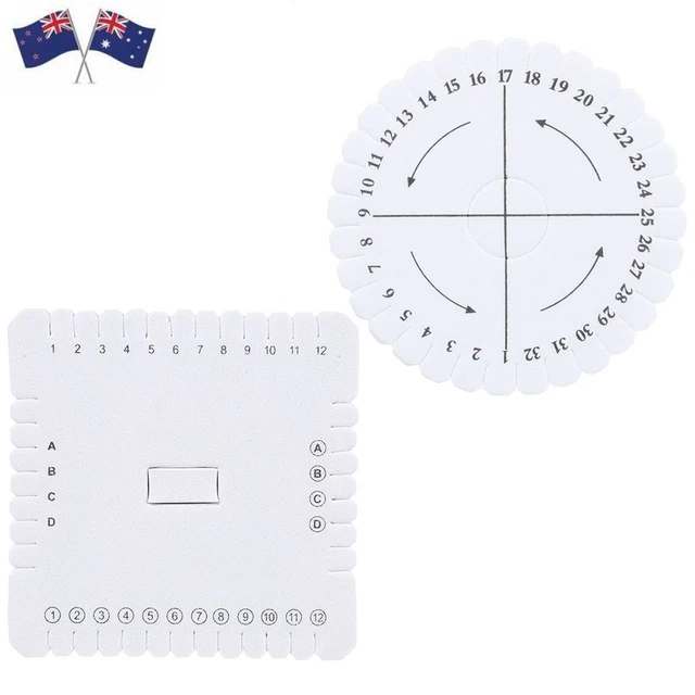 WEAVING TOOL TRAY Braided Apparel Sewing Woven Board Disk Braiding Cord ...