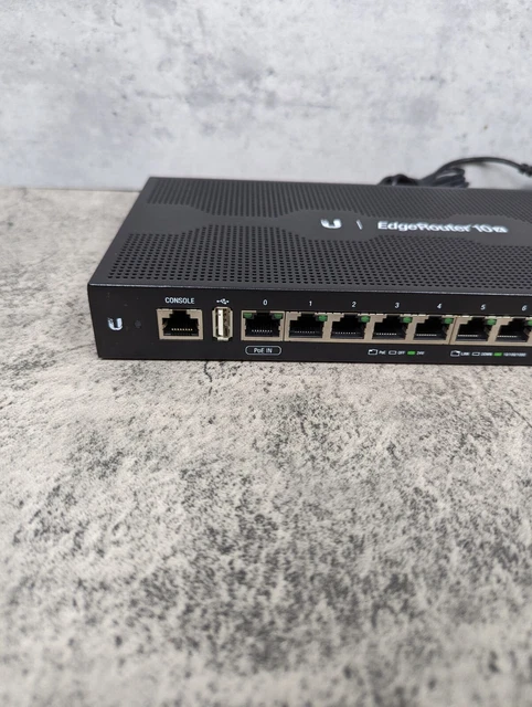 UBIQUITI NETWORKS EDGEROUTER ER-10X 10-Port High-performance Gigabit ...
