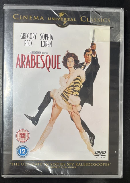 ARABESQUE DVD GREGORY Peck Sophia Loren Stanley Donen Brand New Sealed ...