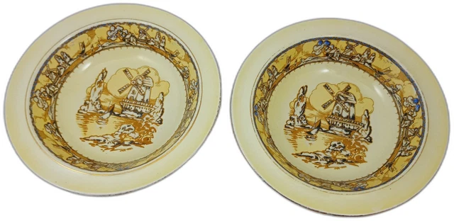 PAIR OF SMALL vintage porcelain bowls Grimwades Winton Ware 1930s ...