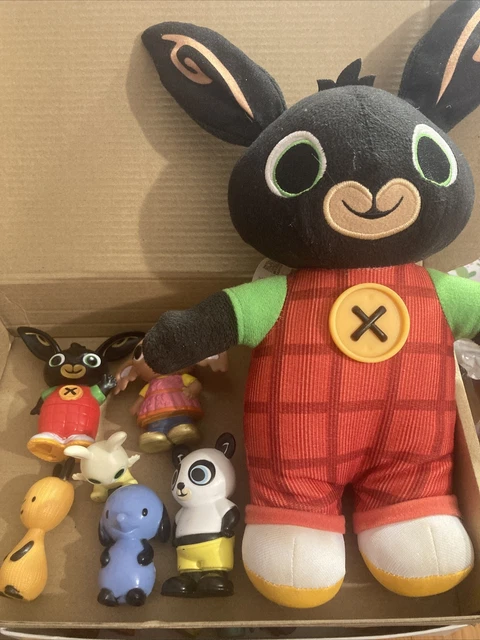 CBEEBIES BING BUNNY talking soft Bing & 6 figures flop pando amma ...