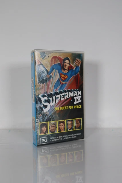 VINTAGE VHS SUPERMAN 4 Christopher Reeves Gene Hackman PG AU $14.95 ...