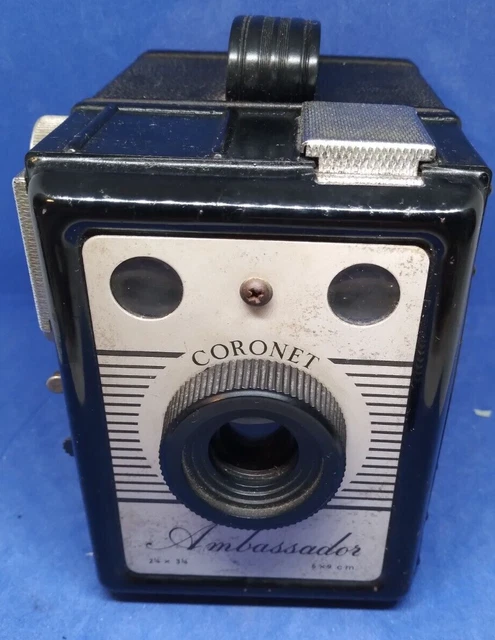 VINTAGE CORONET AMBASSADOR Box Camera English DISPLAY PROP MAN CAVE ...