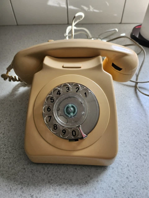 BT VINTAGE ROTARY Dial Telephone British Telecom 8746. Cream £16.32 ...