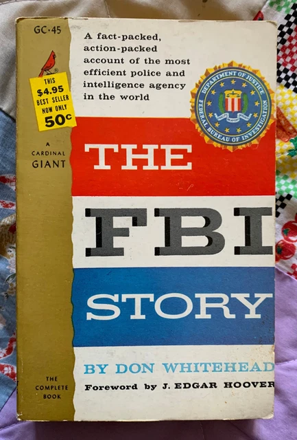 THE FBI STORY Don Whitehead FIRST PRINTING 1958 Cardinal Edition $22.22 ...