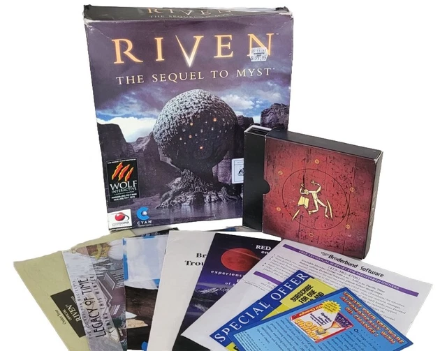 VINTAGE PC BIG Box Game - Riven The Sequel To Myst Windows 95 CD-ROM ...