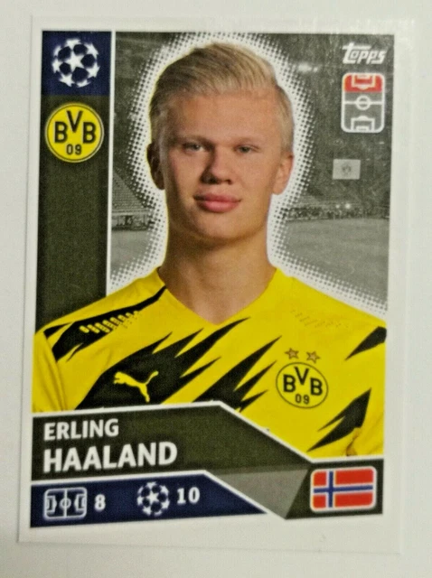 2020-21 TOPPS UEFA Champions League Erling Haaland Sticker #DOR18 ...