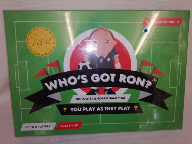 WHO'S GOT RON Board Game, Soccer Edition - Football Game £11.99 ...