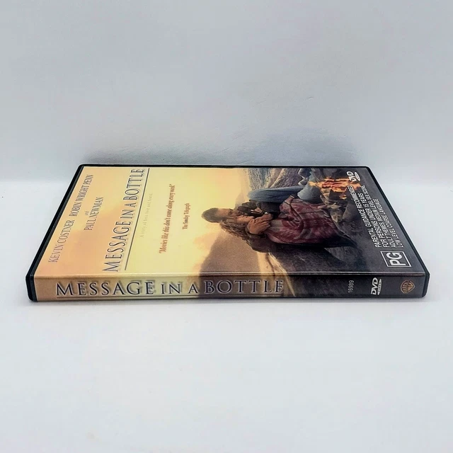 MESSAGE IN A Bottle DVD Region 4 1999 Drama Romance Kevin Costner Robin ...