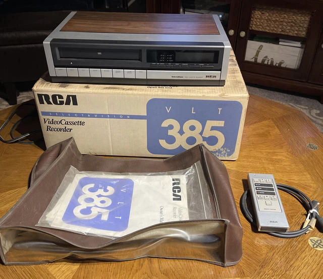 RCA VLT385 VCR Selectavision comes With Remote And Box Vintage Wood ...