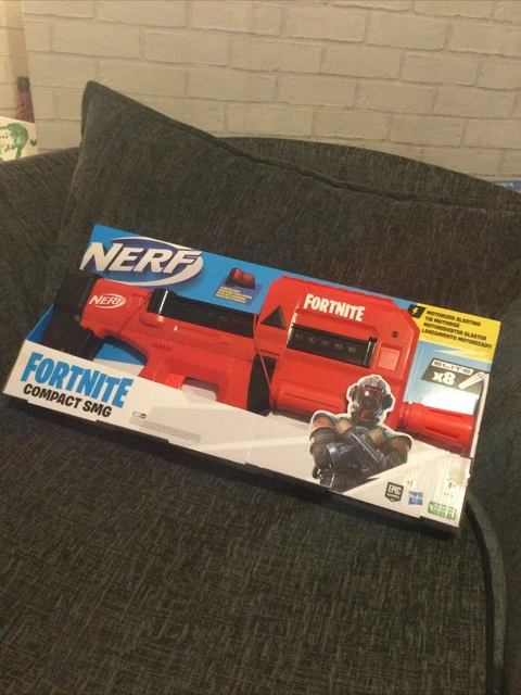 NERF FORTNITE COMPACT SMG Machine Gun Toy Ultra Red Includes 8 Nerf ...