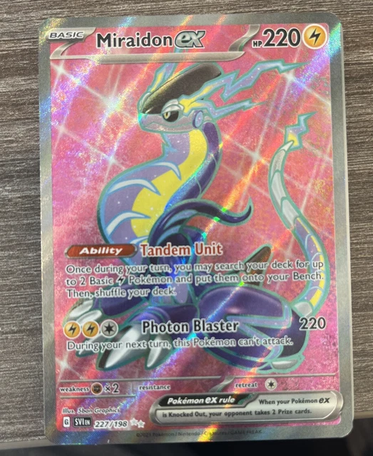 POKÉMON TCG MIRAIDON ex Scarlet & Violet Base Set 227/198 Holo Ultra ...