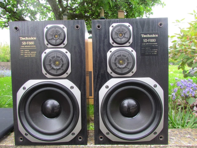 TECHNICS SB-F880 3 WAY SPEAKERS * Boxed with Manual * Superb Sounding ...