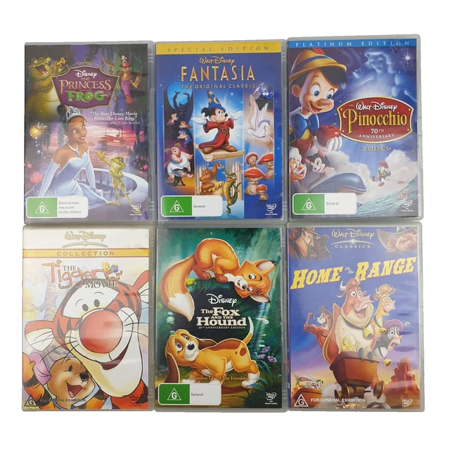 DISNEY ANIMATED DVD Movie Bundle x 6/Family/Children's/See Titles In ...