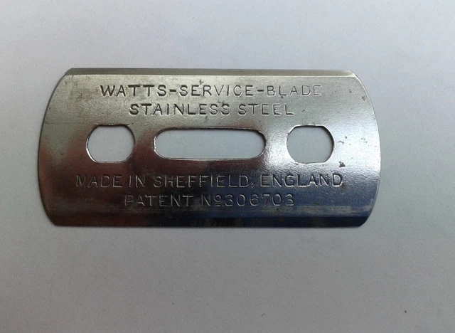 LAME DE RASOIR JOHN WATTS - WATTS service razor blade from Great ...
