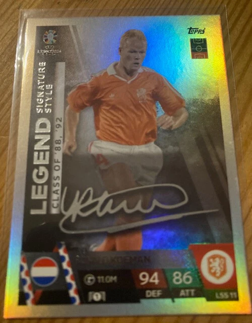 TOPPS MATCH ATTAX Euro 2024, Legend Signature Style, Ronald Koeman, LSS ...