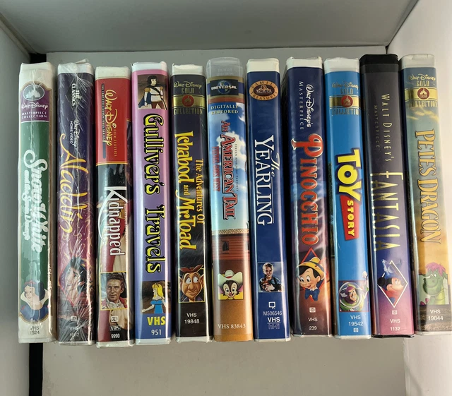 LOTTO DI 11 nastri Disney VHS Toy Story Pinocchio Aladdin TESTATI in ...