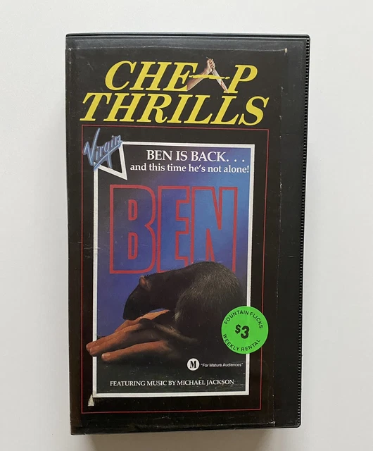 BEN [VHS] VIRGIN Video Ex-Rental Tape Horror Rats Montgomery Campanella ...