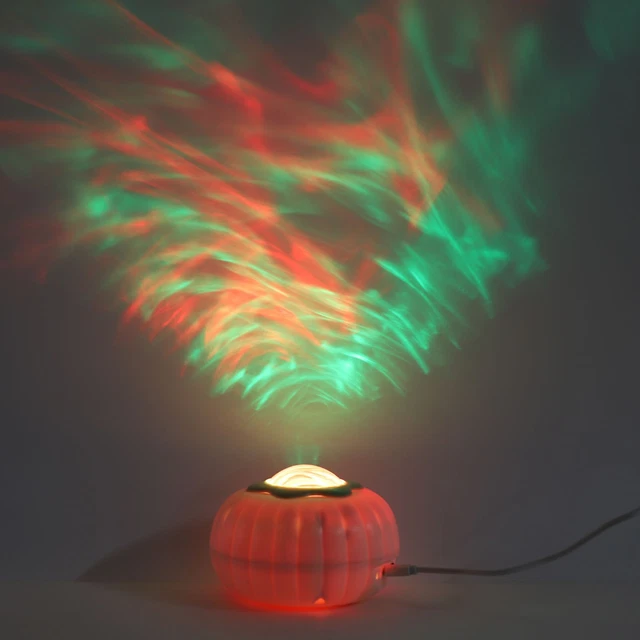 WHITE LIGHT PUMPKIN Light Projection Mood Lamp LED Night Light £11.75 ...