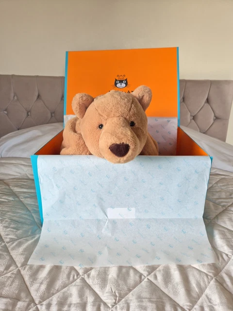 AUTHENTIC JELLYCAT HARVEY Bear Brand New in Box BNWT £271.10 - PicClick UK