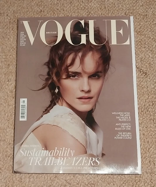 VOGUE MAGAZINE JANUARY 2024 UK with Emma Watson cover NEW £12.99 ...