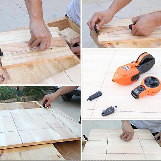 PROFESSIONAL SMOOTH AUTOMATIC Rewinding Carpentry Ink Drawing Line £10. ...