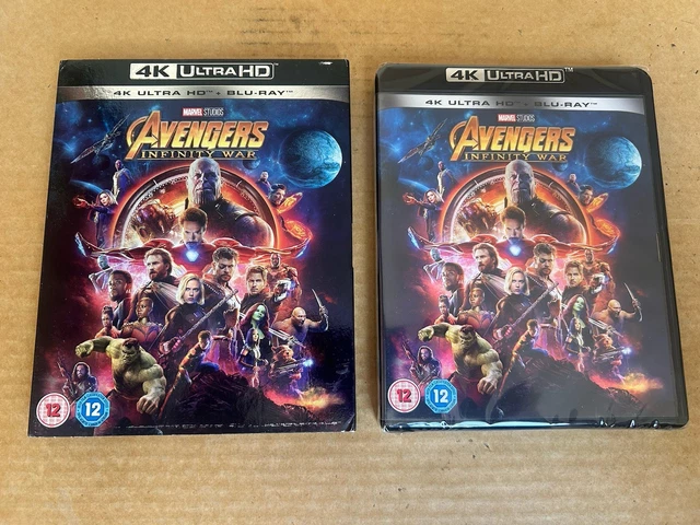 AVENGERS INFINITY WAR - 4K UHD Blu-Ray NEW & SEALED With Slipcase £14. ...