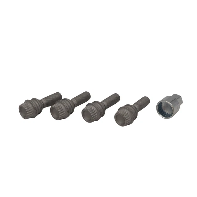 4X ORIGINAL VW Wheel Lock Rim Lock VW T5.2 Touareg 7L 7L6 M14x1,5x27,5 ...