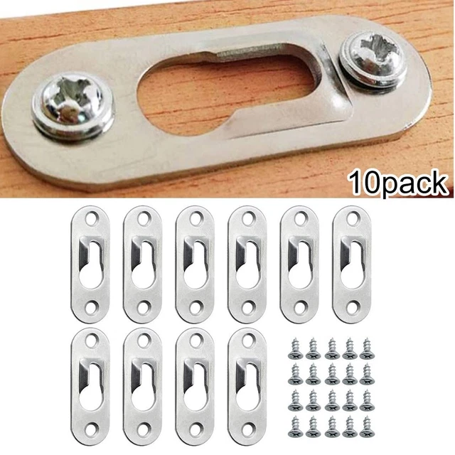 TWO HOLE HEAVY Duty Keyhole Hangers for Shelves and Cabinets Set of 10 ...
