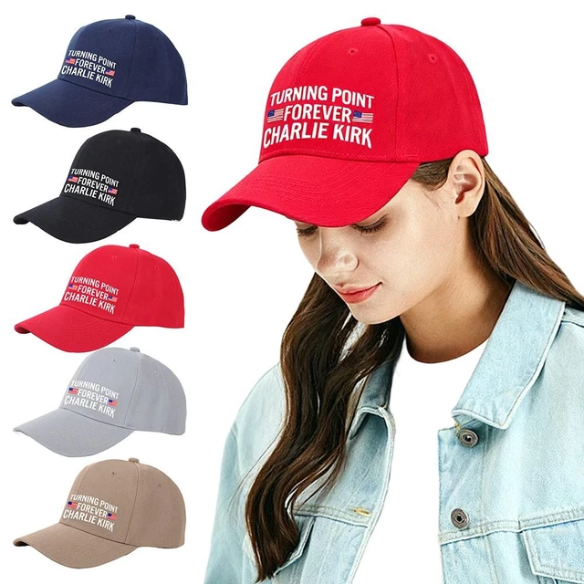CHARLIE KIRK BASEBALL Cap "Turning Point Forever" Adjustable Cap for ...