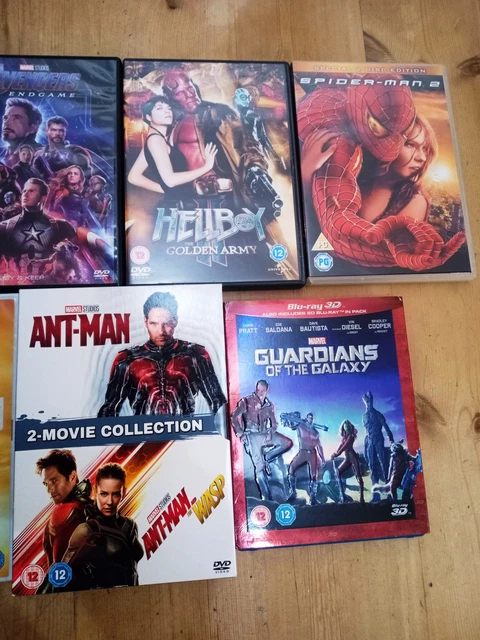 MARVEL-DC COMICS DVD Bundle x8 *SUPERB titles! LOGAN/HULK/AVENGERS ...