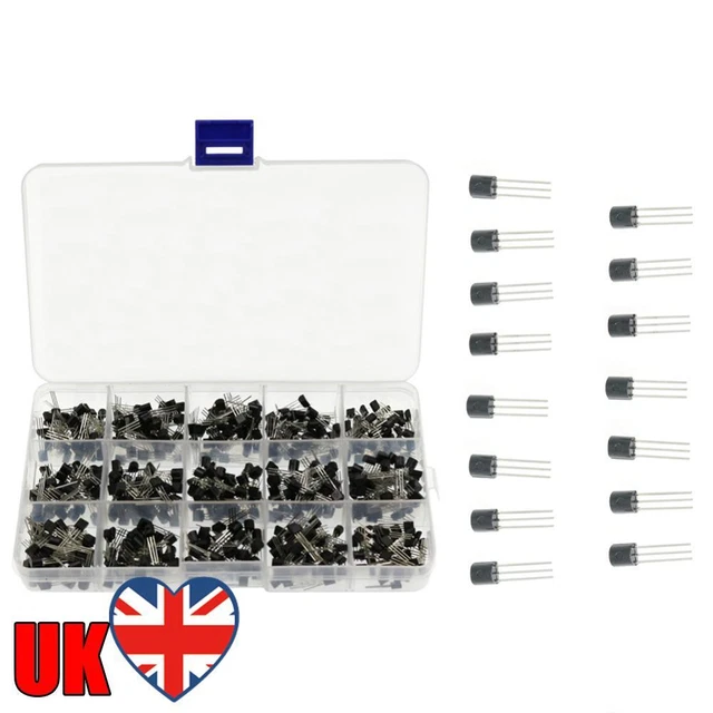 TO-92 TRANSISTOR KIT 50-1000mA Transistor Set 2N2222 2N3904 2N5401 2N3906 2N5551 £8.15 - PicClick UK