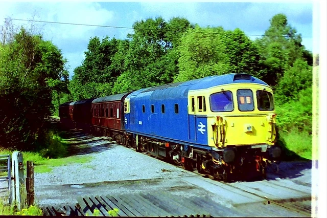35MM RAILWAY COLOUR Negative Class 33 102 at Leekbrook Junction CVR £1. ...