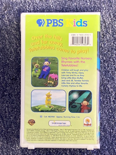 TELETUBBIES PBS KIDS Nursery Rhymes (VHS, 1999) Hard Clamshell Case ...
