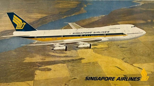 KIT MODÈLE, SIA - SINGAPORE AIRLINES Boeing 747 Jumbo Jet années 1970 ...